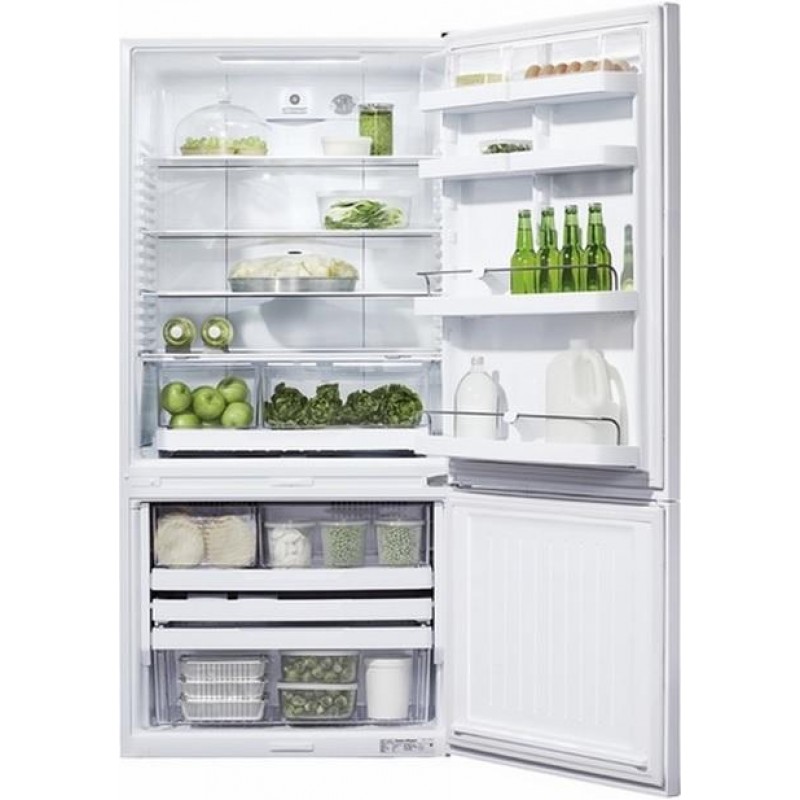 White Counter Depth Bottom Freezer Refrigerator at Koby Rawling blog